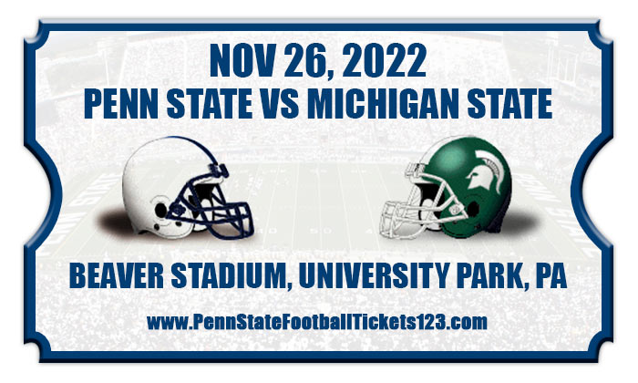Penn State Nittany Lions Vs Michigan State Spartans Football Tickets